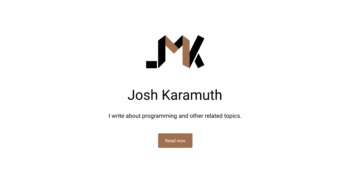 Josh Karamuth Josh Karamuth